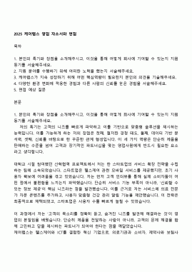 2025 케어랩스 영업 자소서와 면접-1페이지