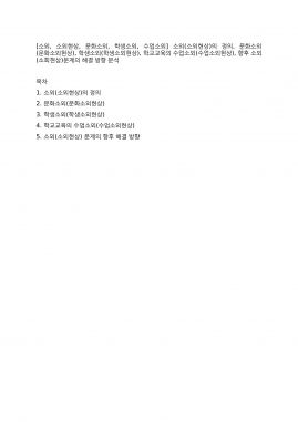 [소외, 소외현상, 문화소외, 학생소외, 수업소외] 소외(소외현상)의 정의, 문화소외(문화소외현상), 학생소외(학생소외현상), 학교교육의 수업소외(수업소외현상), 향후 소외(소회현상)문제의 해결 방향 분석-1페이지