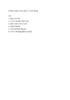 [가족복지] 맬라닌가족 사정하기- 구조적가족모델-1페이지