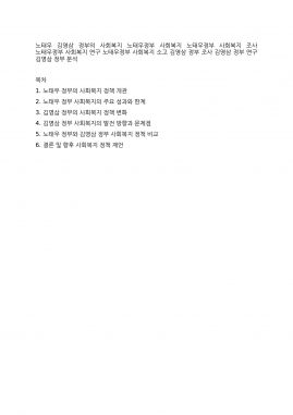 노태우 김영삼 정부의 사회복지 노태우정부 사회복지 노태우정부 사회복지 조사 노태우정부 사회복지 연구 노태우정부 사회복지 소고 김영삼 정부 조사 김영삼 정부 연구 김영삼 정부 분석-1페이지