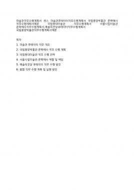 미술관직무수행계획서 센스 미술관큐레이터직무수행계획서 국립중앙박물관 준학예사 직무수행계획서예문 국립현대미술관 직무수행계획서 서울시립미술관 준학예사직무수행계획서,예술의전당큐레이터직무수행계획서 국립중앙박물관직무수행계획서예문-1페이지