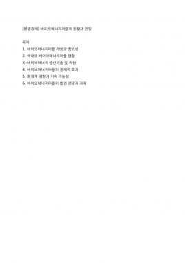 [환경경제] 바이오에너지마을의 현황과 전망-1페이지