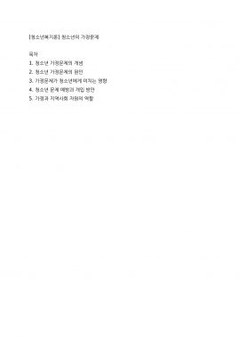 [청소년복지론] 청소년의 가정문제-1페이지