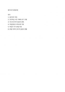 동티모르 분열과정-1페이지
