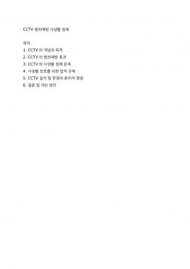 CCTV 범죄예방 사생활 침해-1페이지