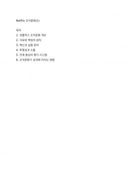 Netflix 조직문화-1페이지
