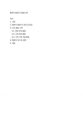 풀뿌리 NGO의 활동사례-1페이지