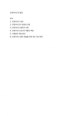 프랜차이즈의 횡포-1페이지
