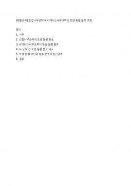 [생물교육] 신갈나무군락과 리기다소나무군락의 토양 동물 분포 경향-1페이지