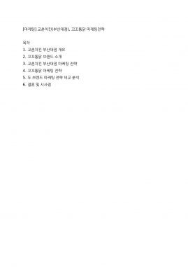 [마케팅] 교촌치킨(부산대점), 꼬꼬통닭 마케팅전략-1페이지