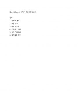 리눅스 Linux는 어떻게 구현되어있는가-1페이지