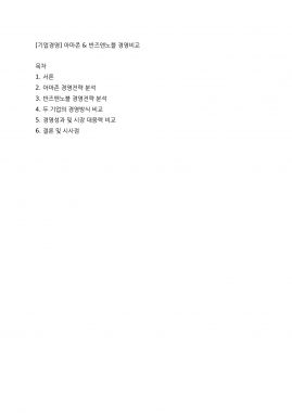 [기업경영] 아마존 & 반즈앤노블 경영비교-1페이지