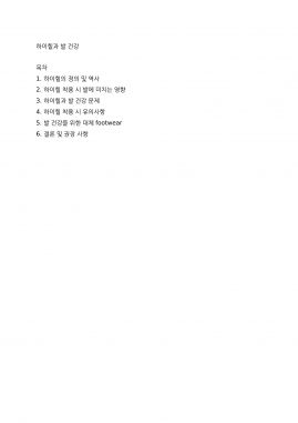 하이힐과 발 건강-1페이지