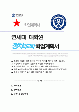 연세대 정치외교학과 대학원 학업계획서-1페이지