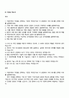 E1 IT(DX) 자소서-1페이지
