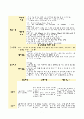 만성질환과 관련된 피로(만성신부전)-1페이지