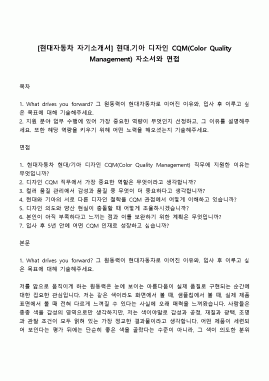 [현대자동차 자기소개서] 현대-1페이지