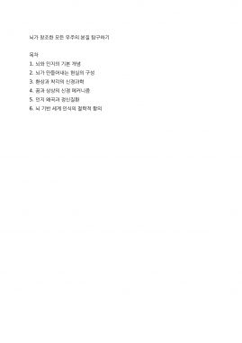뇌가 창조한 모든 우주의 본질 탐구하기-1페이지
