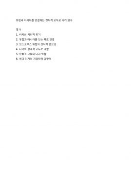 유럽과 아시아를 연결하는 전략적 교두보 터키 탐구-1페이지