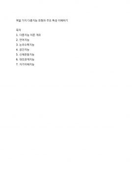 여덟 가지 다중지능 유형과 주요 특성 이해하기-1페이지
