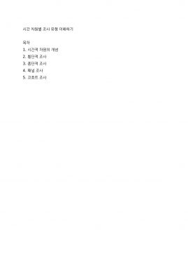 시간 차원별 조사 유형 이해하기-1페이지