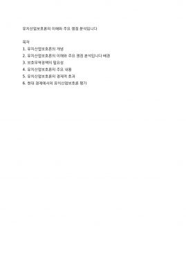 유치산업보호론의 이해와 주요 쟁점 분석입니다-1페이지