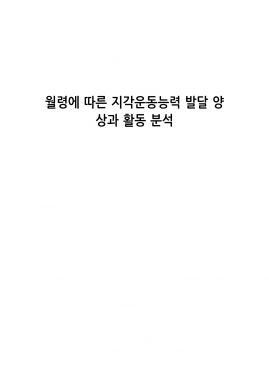 월령에 따른 지각운동능력 발달 양상과 활동 분석-1페이지
