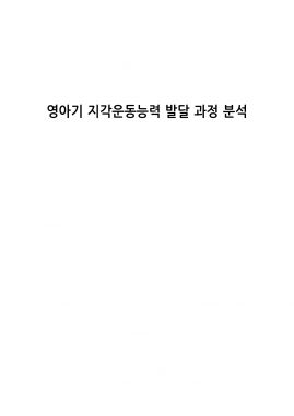 영아기 지각운동능력 발달 과정 분석-1페이지