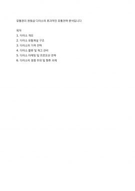 유통관리 천원샵 다이소의 효과적인 유통전략 분석입니다-1페이지