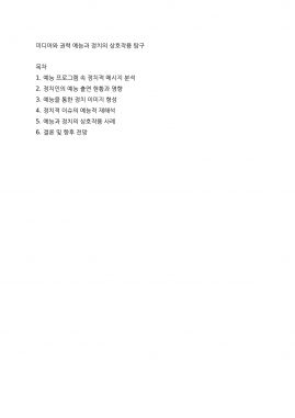 미디어와 권력 예능과 정치의 상호작용 탐구-1페이지