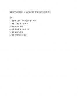 경영마케팅 관점에서 본 삼성애니콜과 엘지싸이언의 경쟁 분석-1페이지