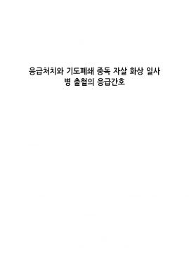 응급처치와 기도폐쇄 중독 자살 화상 일사병 출혈의 응급간호-1페이지