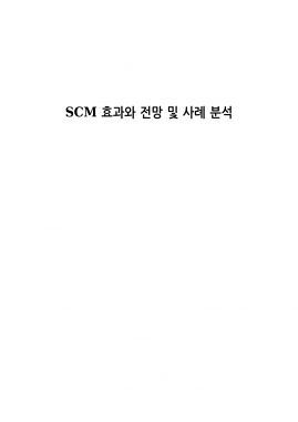 SCM 효과와 전망 및 사례 분석-1페이지