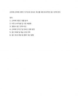 산타페 산타페 브랜드 인지도와 친숙도 제고를 위한 효과적인 광고 전략 분석-1페이지