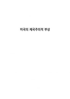 미국의 제국주의적 부상-1페이지