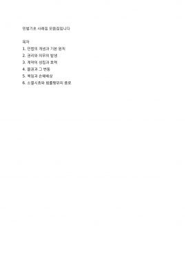 민법기초 사례집 모음집입니다-1페이지