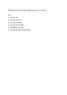 동양철학에서 본 관상과 손상법 마의상법 논쟁과 논수사지 해석 연구-1페이지