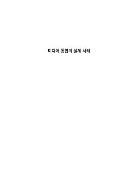 미디어 통합의 실제 사례-1페이지