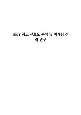 SKY 광고 선호도 분석 및 마케팅 전략 연구-1페이지