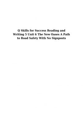 Q Skills for Success Reading and Writing 5 Unit 6 The New Oases A Path to Road Safety With No Signposts-1페이지