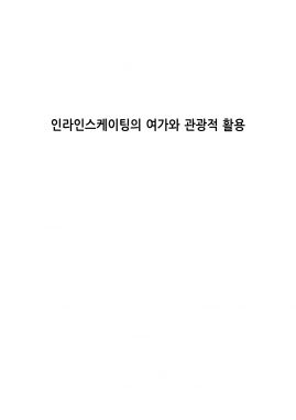인라인스케이팅의 여가와 관광적 활용-1페이지