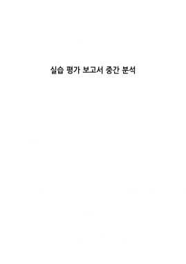 실습 평가 보고서 중간 분석-1페이지