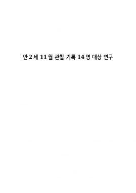 만2세 11월 관찰 기록 14명 대상 연구-1페이지