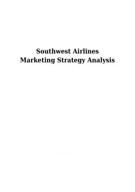 Southwest Airlines Marketing Strategy Analysis-1페이지