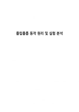 플립플롭 동작 원리 및 실험 분석-1페이지