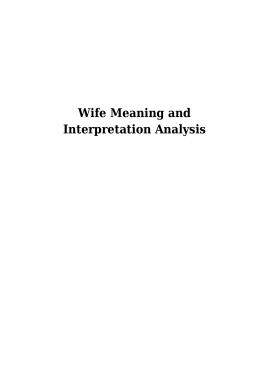 Wife Meaning and Interpretation Analysis-1페이지