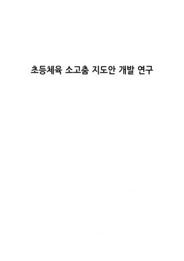 초등체육 소고춤 지도안 개발 연구-1페이지