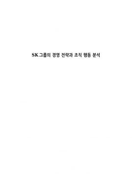 SK그룹의 경영 전략과 조직 행동 분석-1페이지
