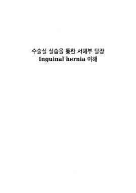 수술실 실습을 통한 서혜부 탈장 Inguinal hernia 이해-1페이지