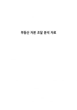 부동산 자본 조달 분석 자료-1페이지